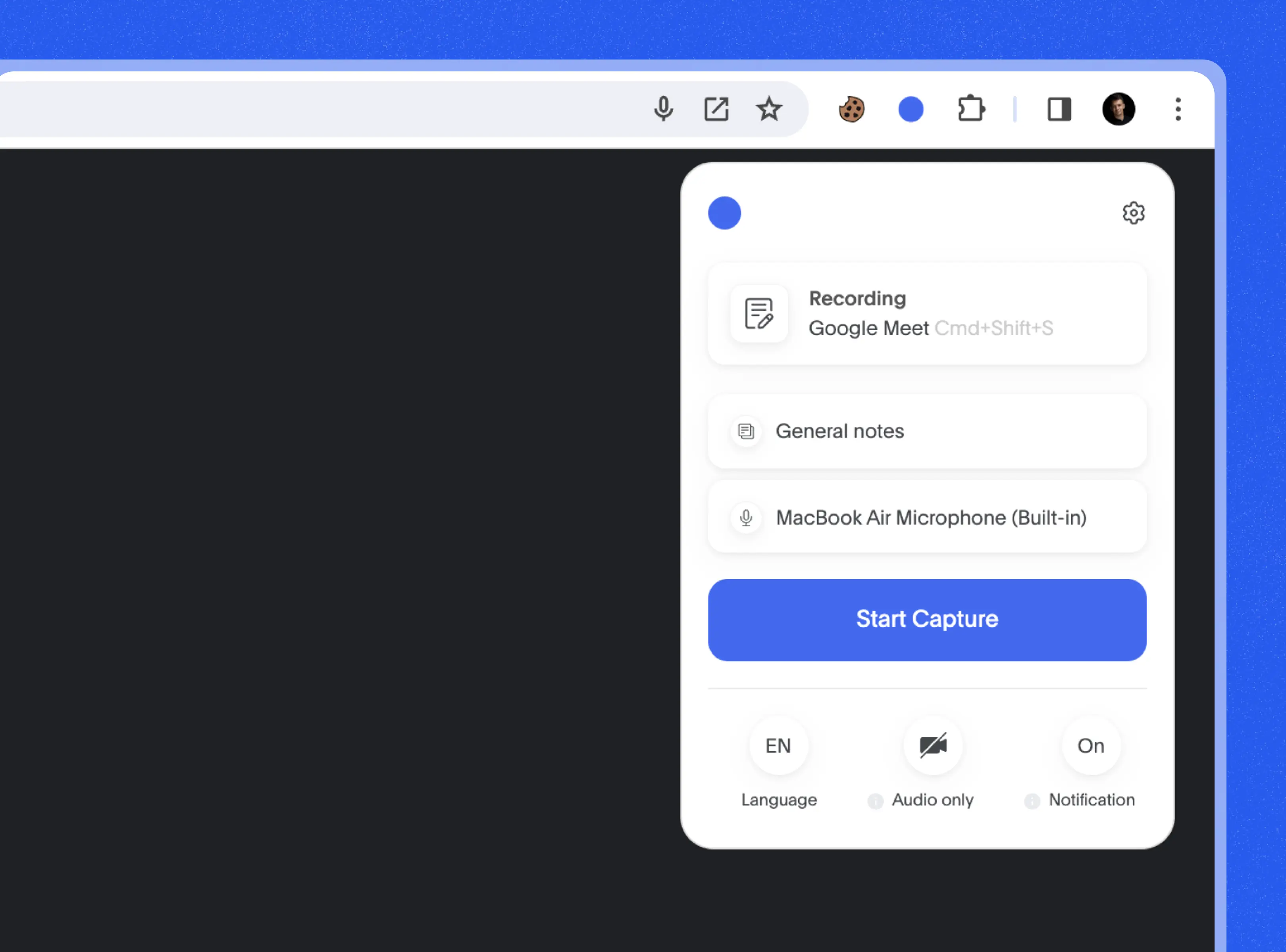 Chrome Audio Capture